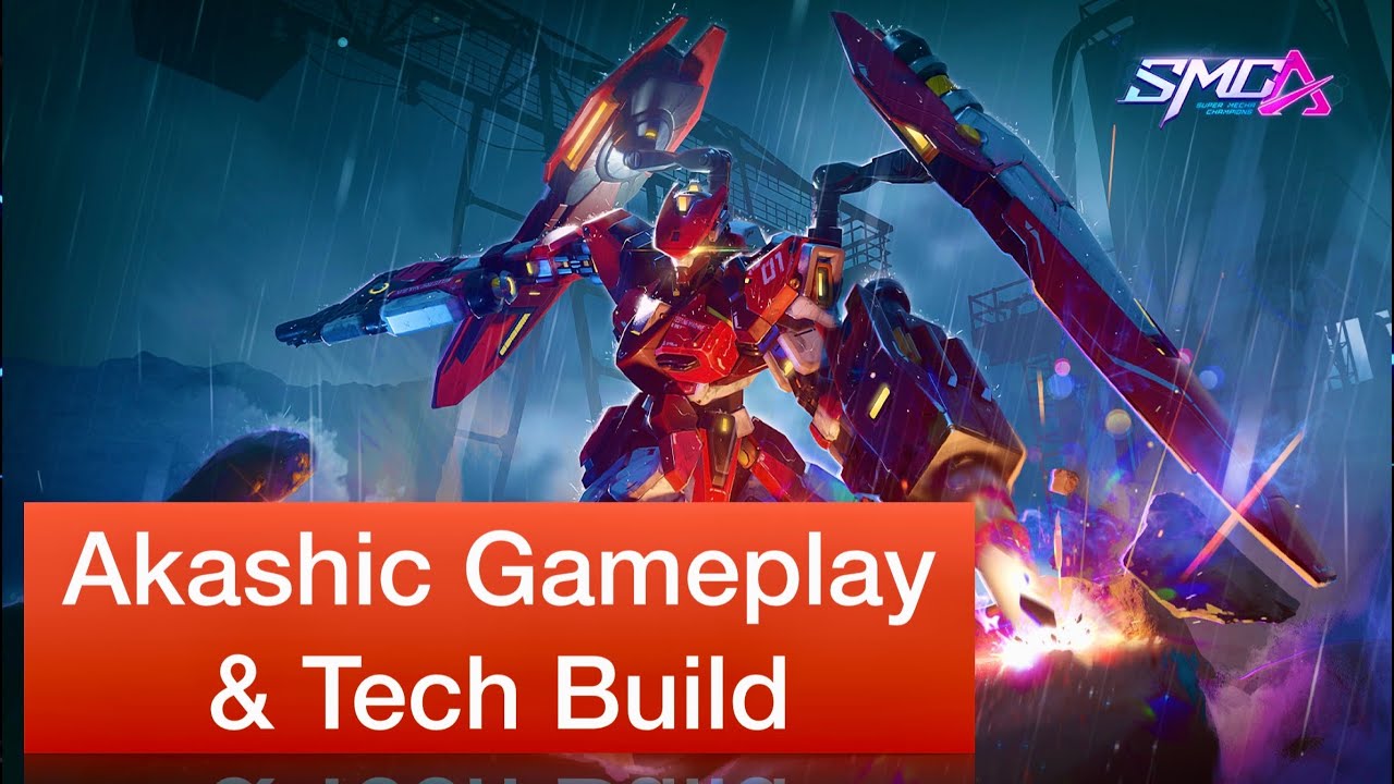 AKASHIC Gameplay & Tech Build 🔥 (NEW MECHA) | Super Mecha Champions ...