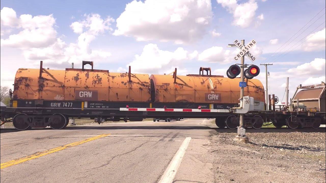 *New Lights & LEDs* NS 8179 Leads Manifest East | Plank Rd. (OH-53) Railroad Crossing, Old Fort ...