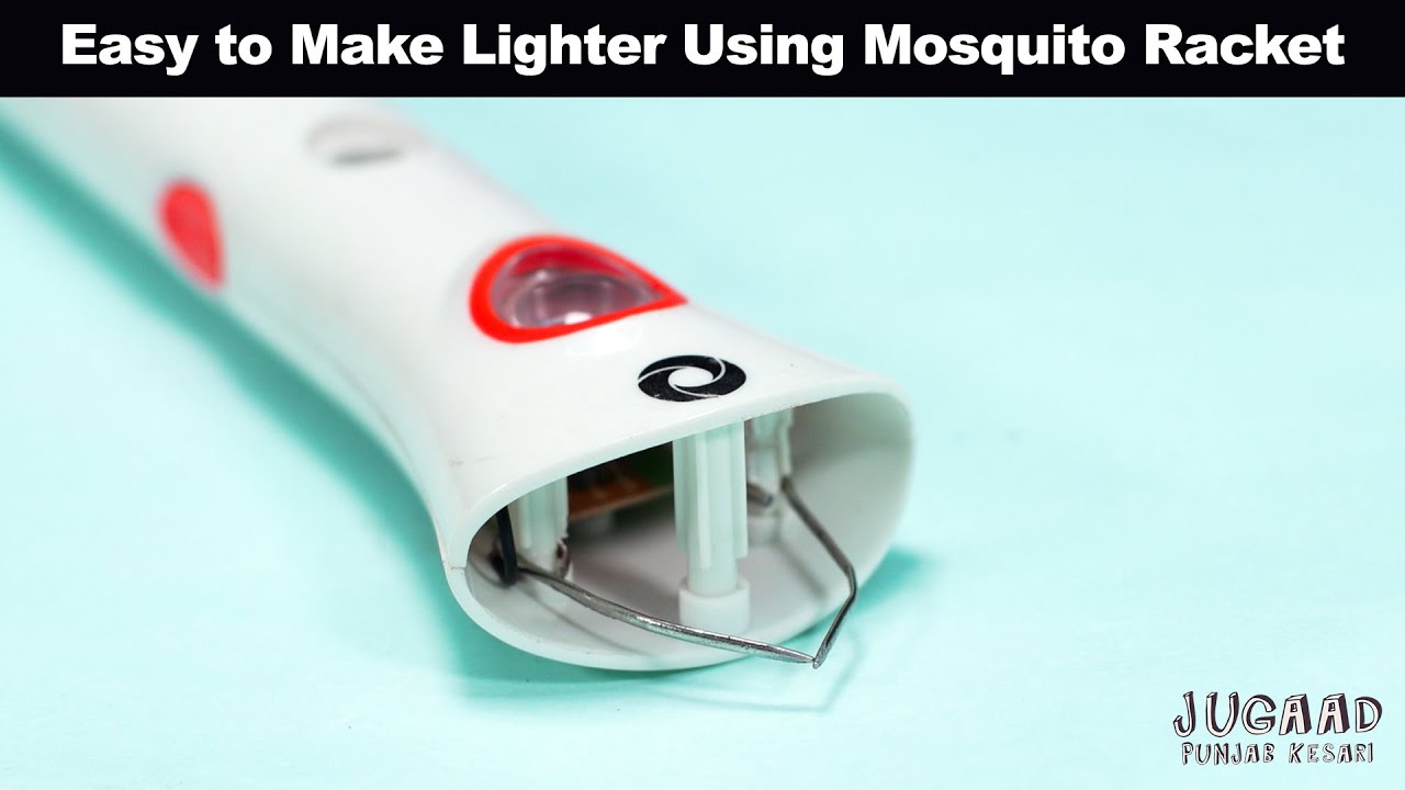 Easy to Make Lighter Using Mosquito Racket - YouTube