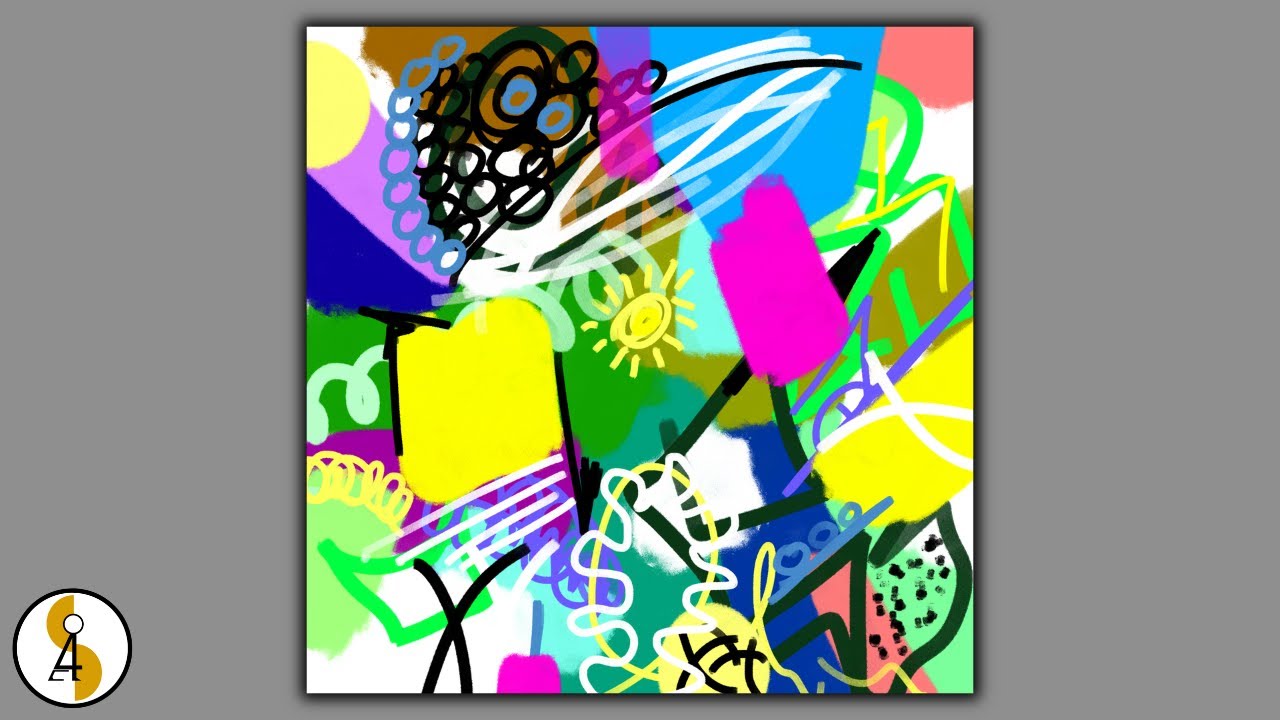 How To Make Abstract Painting / Time Lapse / Procreate / Daily Art ...