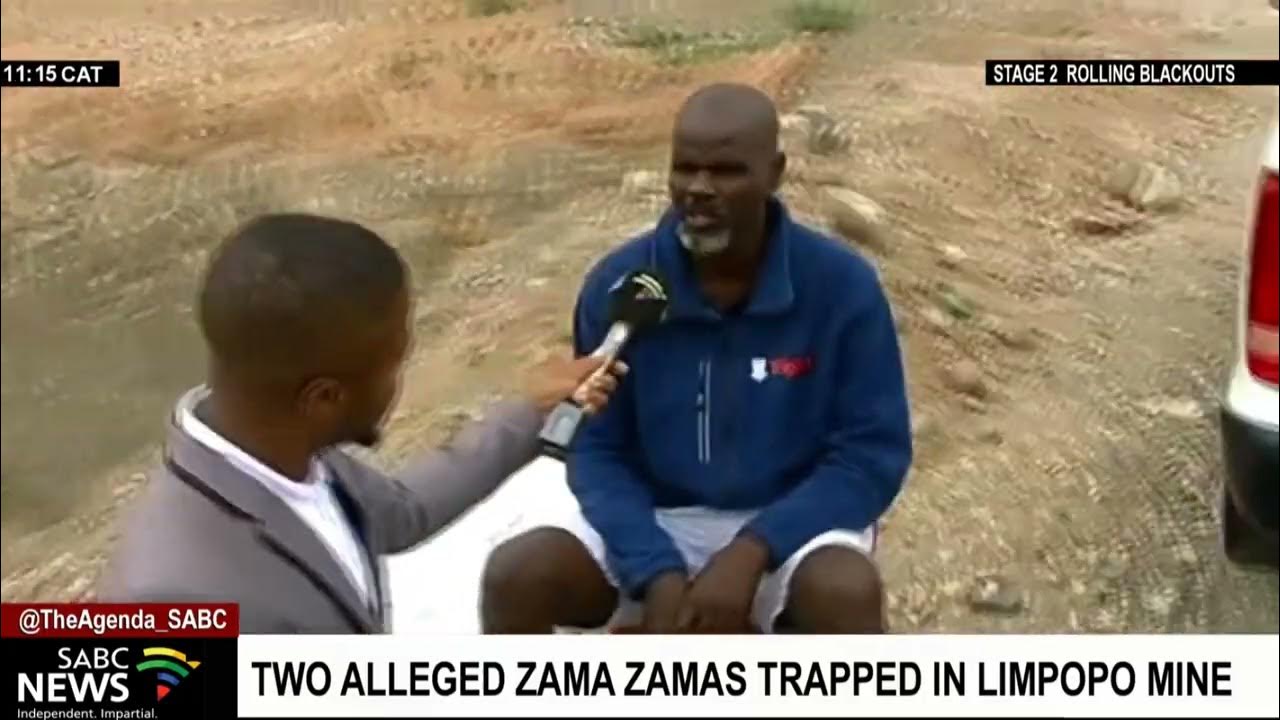 Two alleged Zama Zamas trapped in Limpopo mine - YouTube
