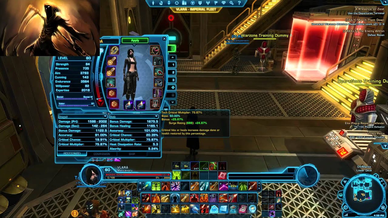SWTOR PvP Guide 3.3: Arsenal Mercenary - YouTube