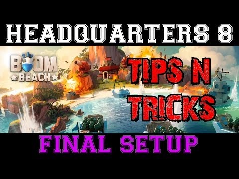Boom Beach Tips n Tricks - Your Guide to HQ Level 8! | Defensive Setup ...