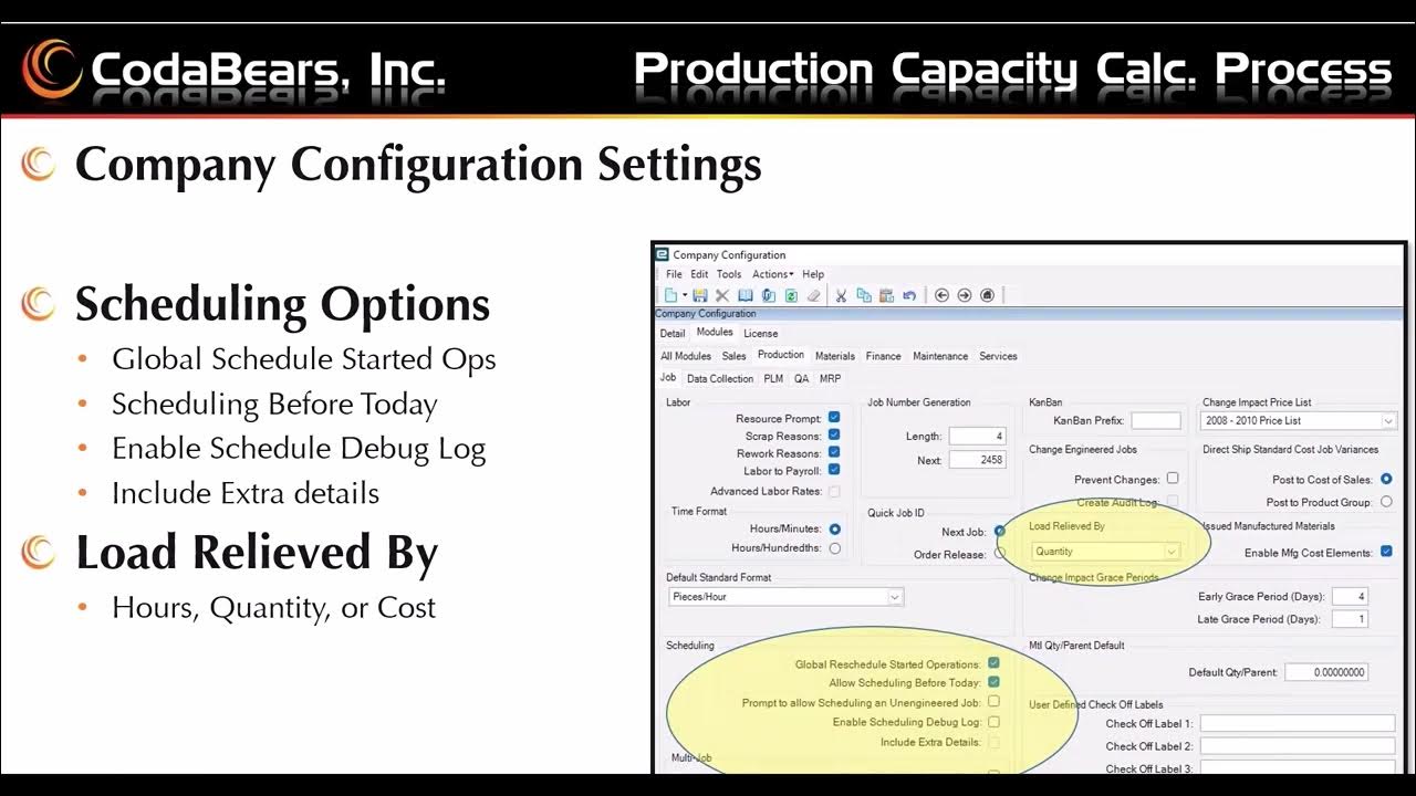 Production Capacity Calculation Process - YouTube