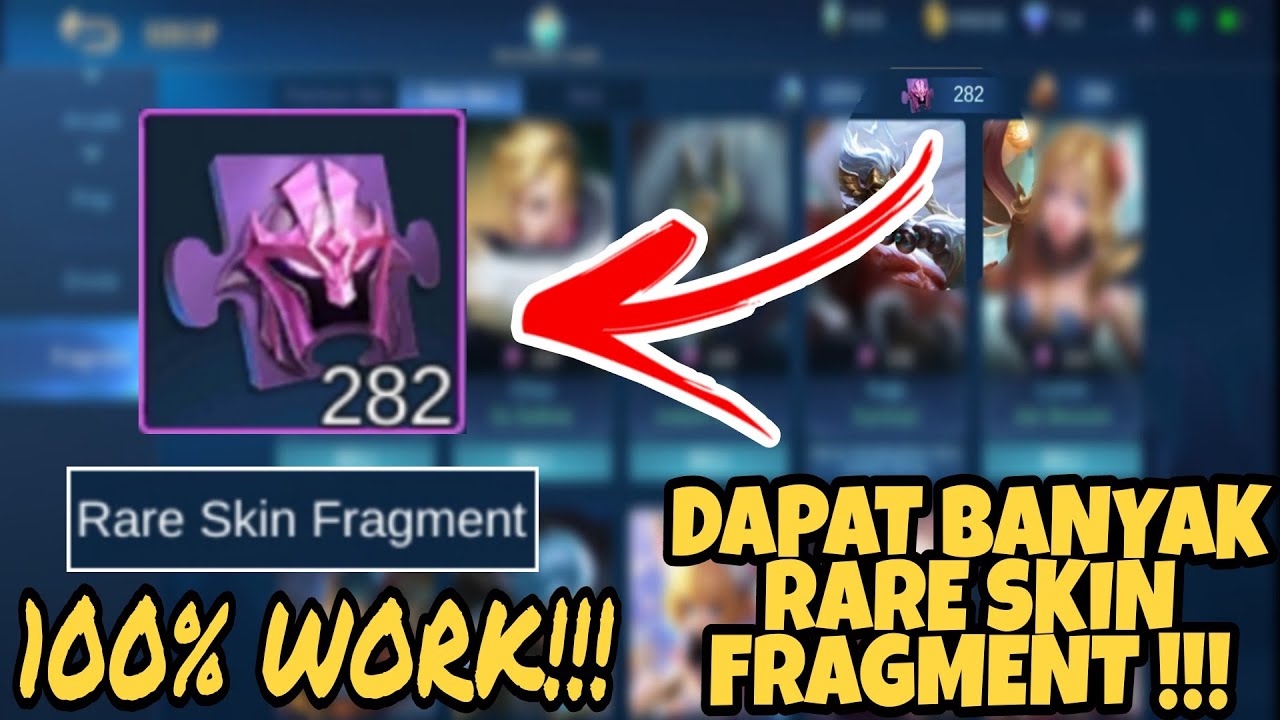 CARA CEPAT MENDAPATKAN RARE SKIN FRAGMENT MOBILE LEGENDS BANG BANG ...