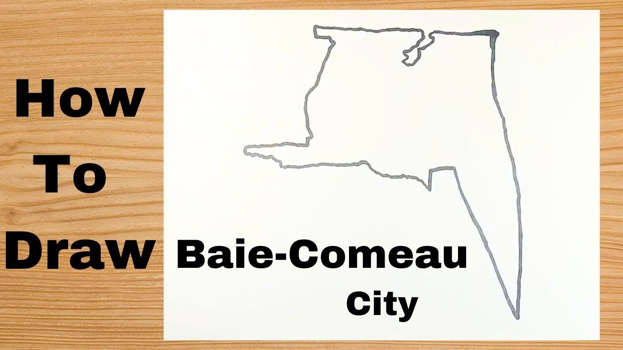 Drawing Baie-Comeau City Map - Canada - YouTube