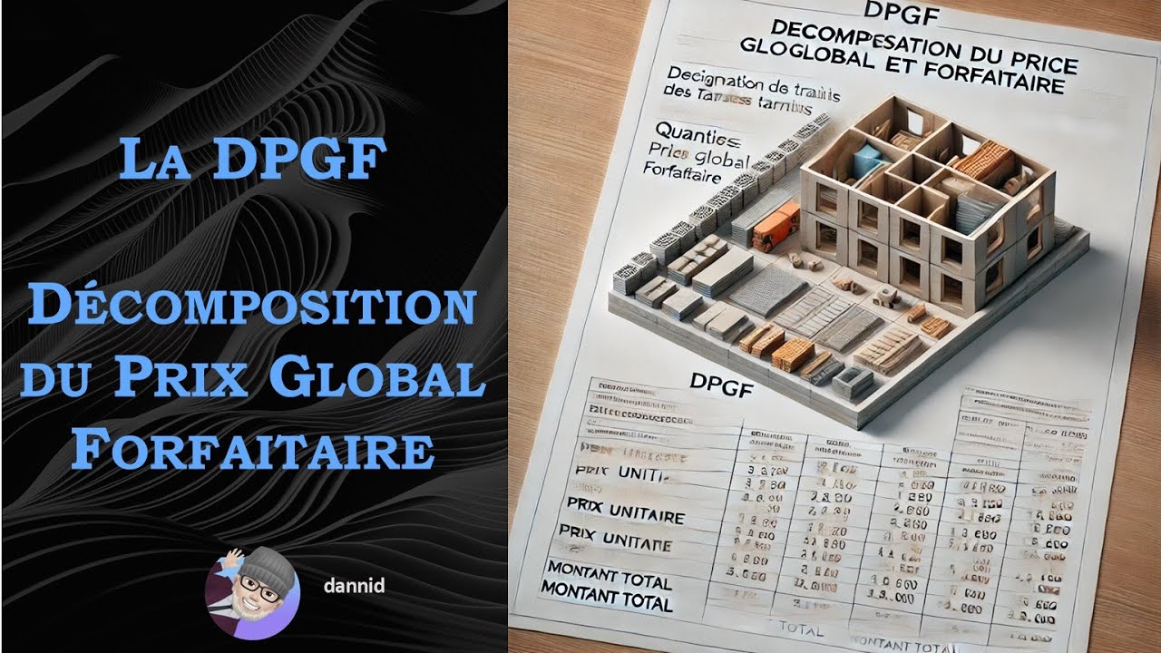 La DPGF - Décomposition du Prix Global Forfaitaire - YouTube