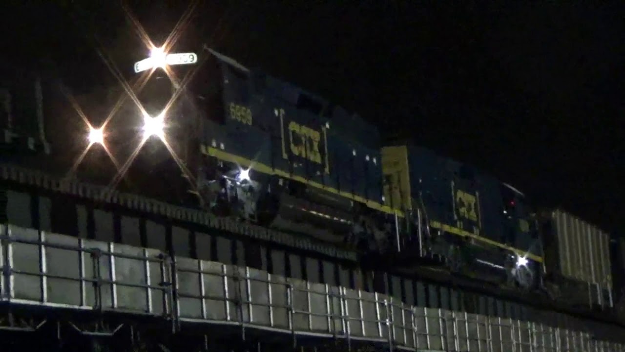 CSX 6959, EMD GP40-2 645 Engine Sounds over C&O - YouTube