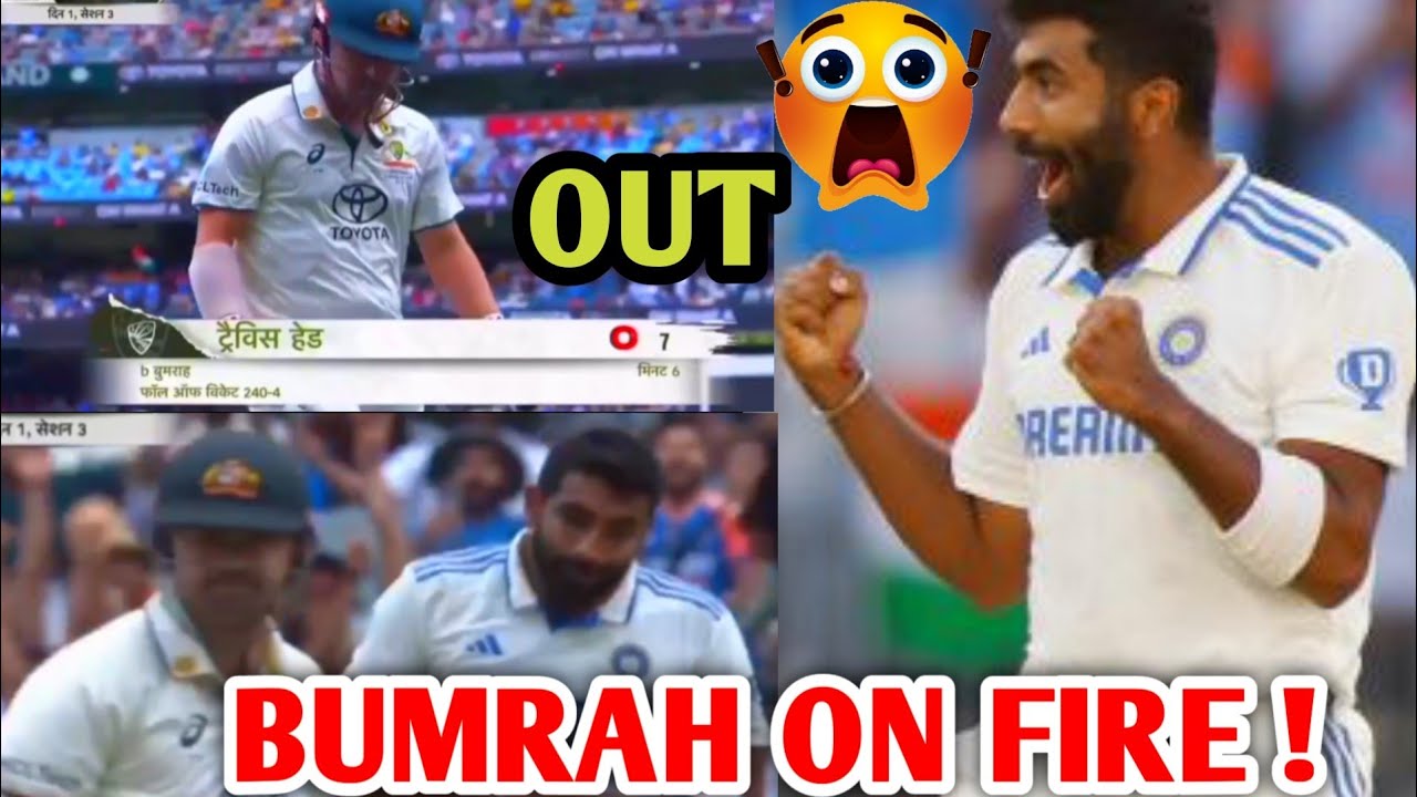 Travis head Bowled on a duck by Jaspreet bumrah😂 ind vs aus 4rth test ...