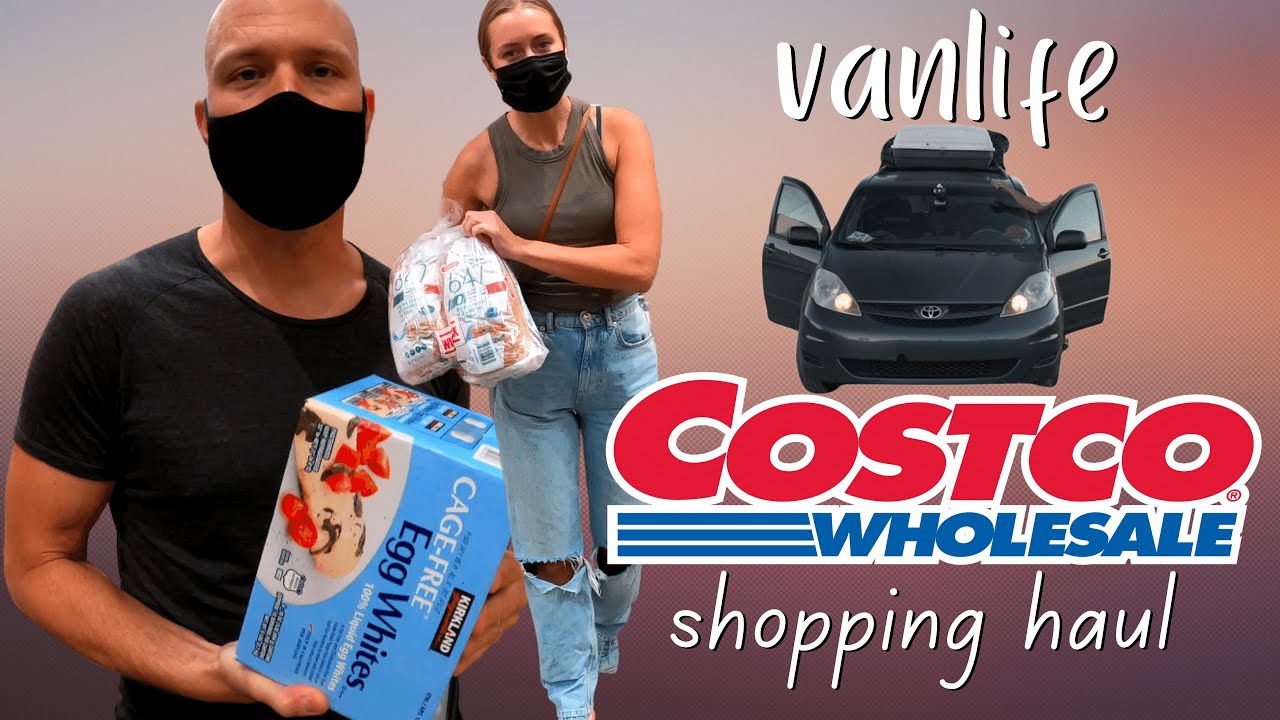 FOOD on the ROAD / Van Life Costco Shopping Haul / How to Eat Healthy ...