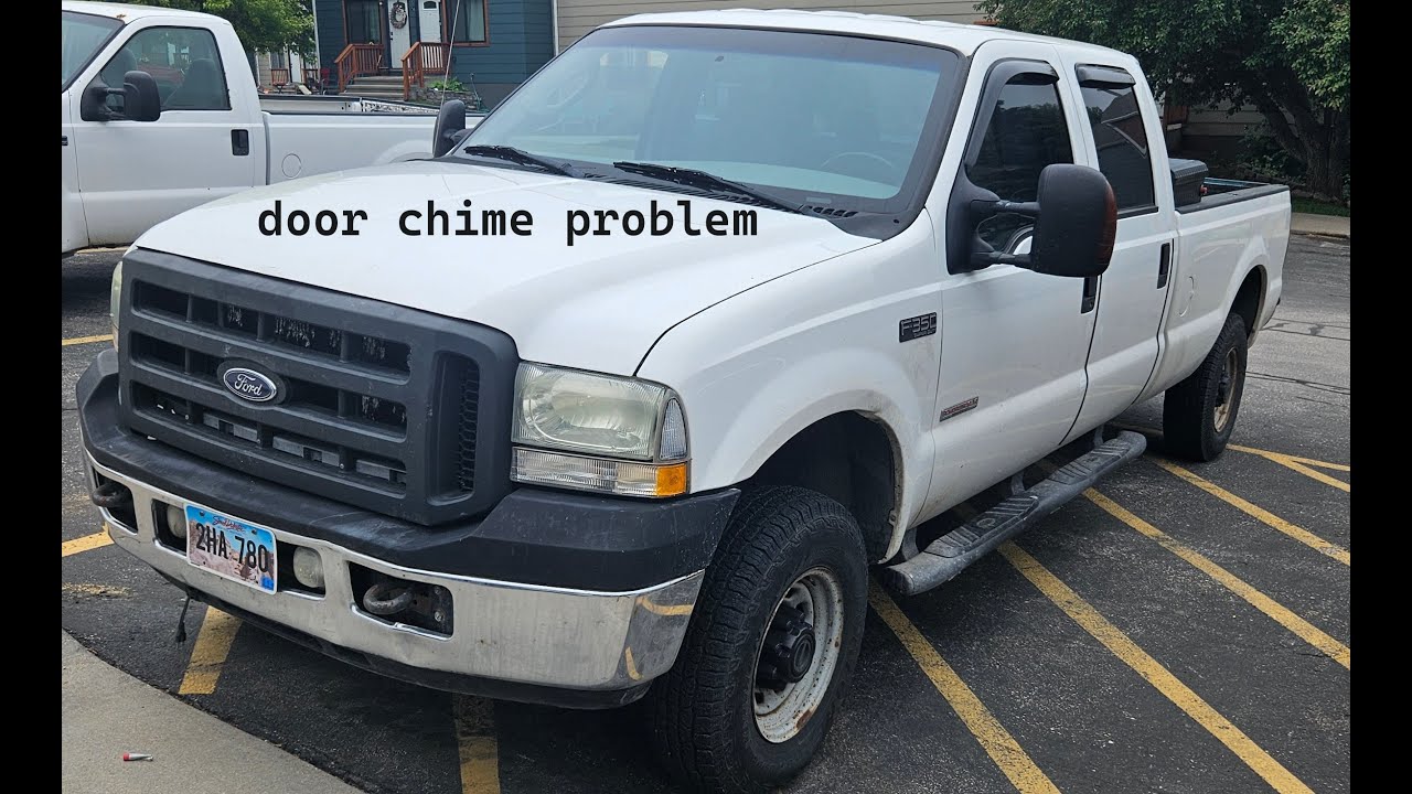2005 ford f250 door chime - YouTube