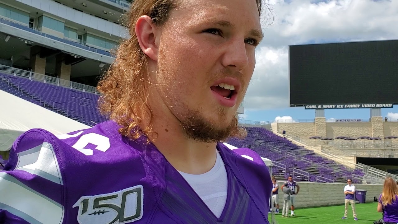 Kansas State Wildcats: Wyatt Hubert at K-State Media Day - YouTube