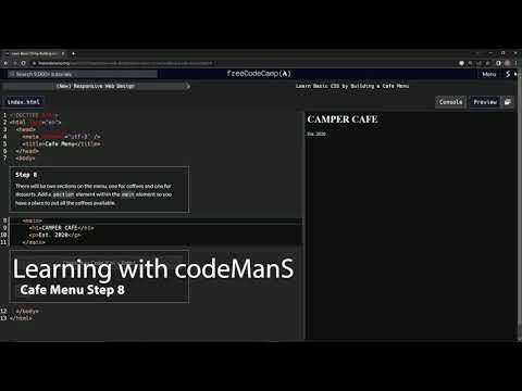 Learn Basic CSS by Building a Cafe Menu - Step 8 - YouTube