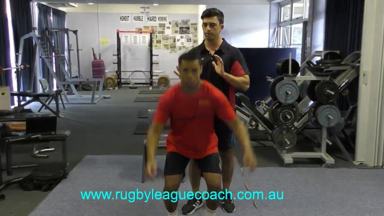 Rugby League Gym Warm Up Exercises PLAYER "Shape Up or Ship Out" - YouTube