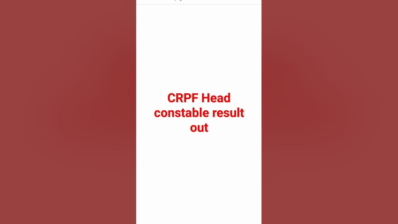 crpf-head-constable-result-out-youtube
