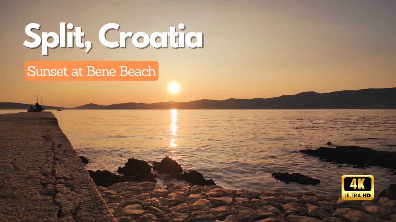 Sunset at Bene Beach | Marjan Park, Split Croatia in 4K - YouTube