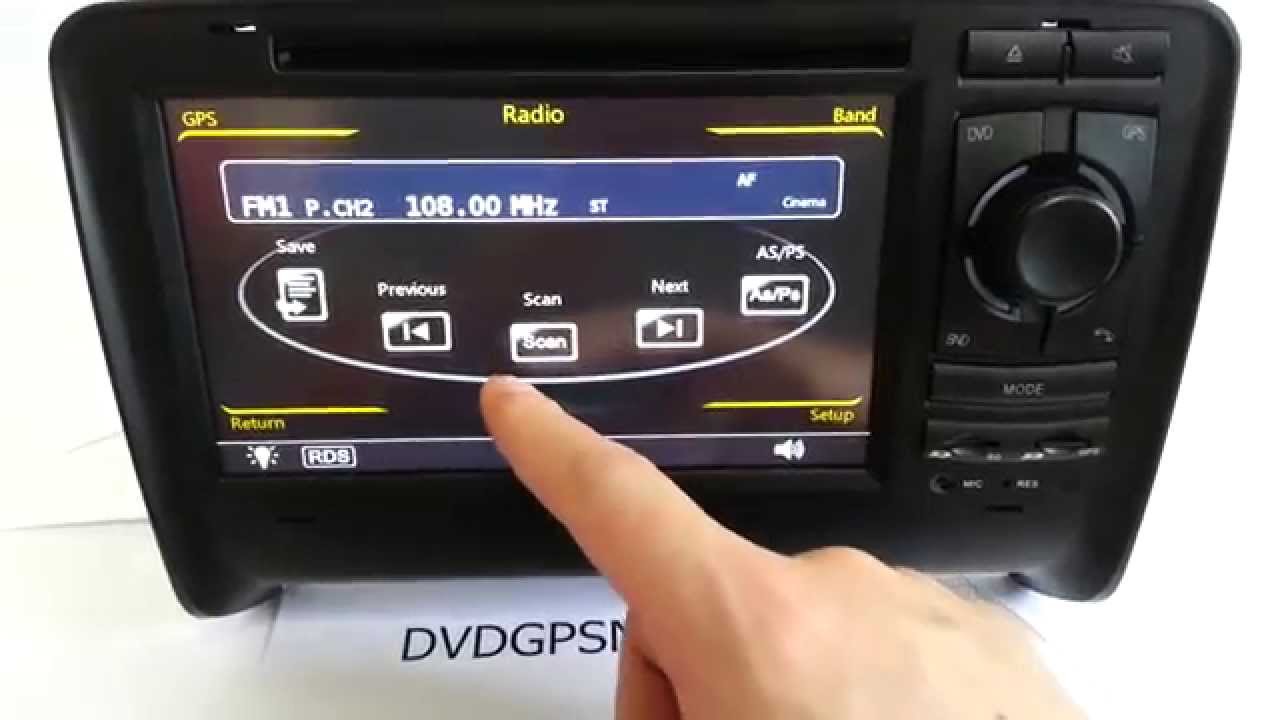 Audi TT Navigation DVD GPS Radio Car Audio Stereo Touch screen Head ...