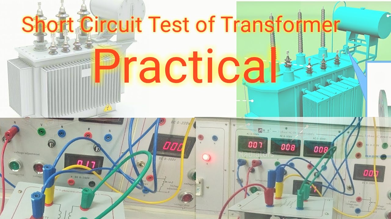 short circuit test of transformer practical | short cirsuit test - YouTube