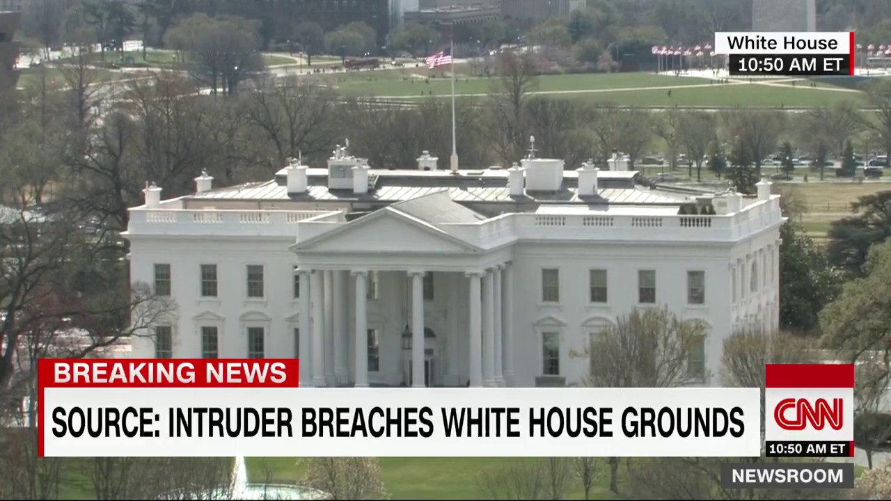 intruder breaches white house!! - YouTube