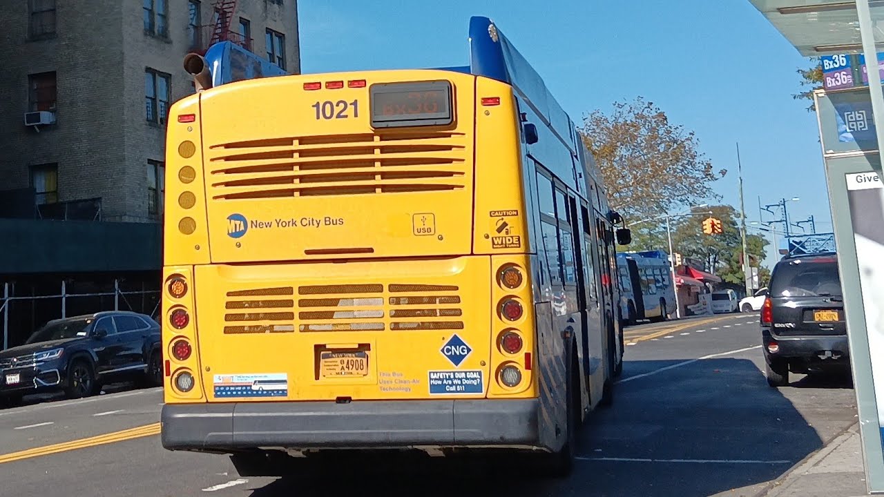 MTA: Bx36 Bus On-board (2018 New Flyer XN60 CNG 1021) | October 26 ...