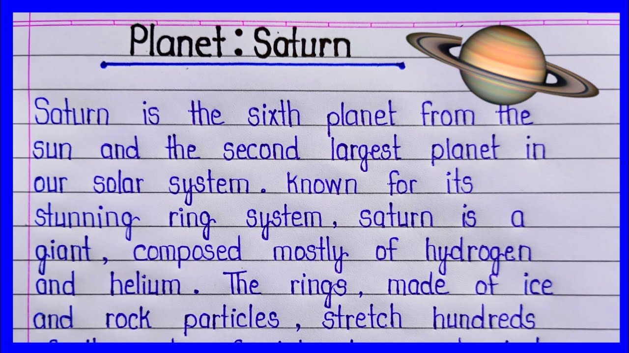 Essay on Planet:Saturn in English | Planet:Saturn Essay in English ...