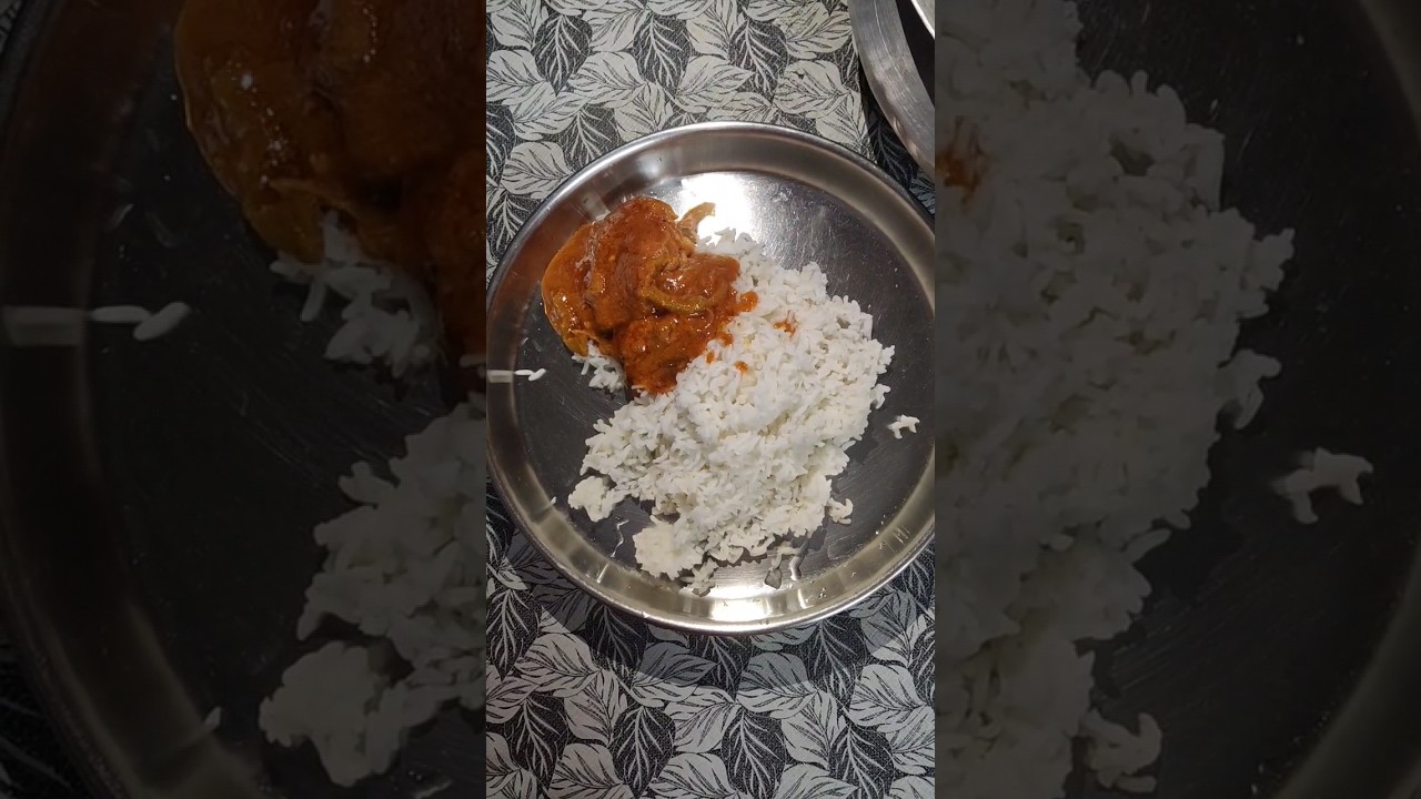 Yummy chepala pulusu with rice 😍 #chepala pulusu#fish curry #fish #food ...