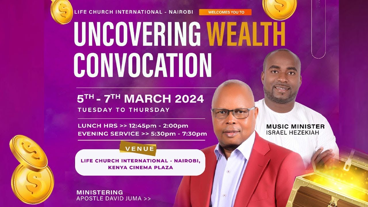 🔴 GATHERING OF CHAMPIONS || 7TH MARCH 2024 || UNCOVERING WEALTH CONVOCATION - APOSTLE DAVID JUMA ...