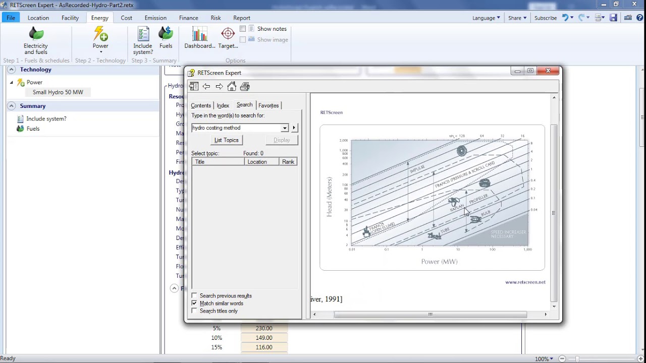 Part 2 - Energy Modelling for Hydro Power Projects in RETScreen Expert ...