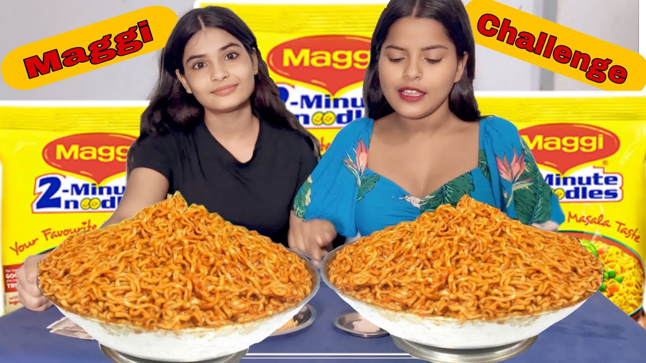 Spicy Maggi eating Challenge🥰 INDIAN MAGGI MASALA WITH SPICY🥰 #MAGGI ...