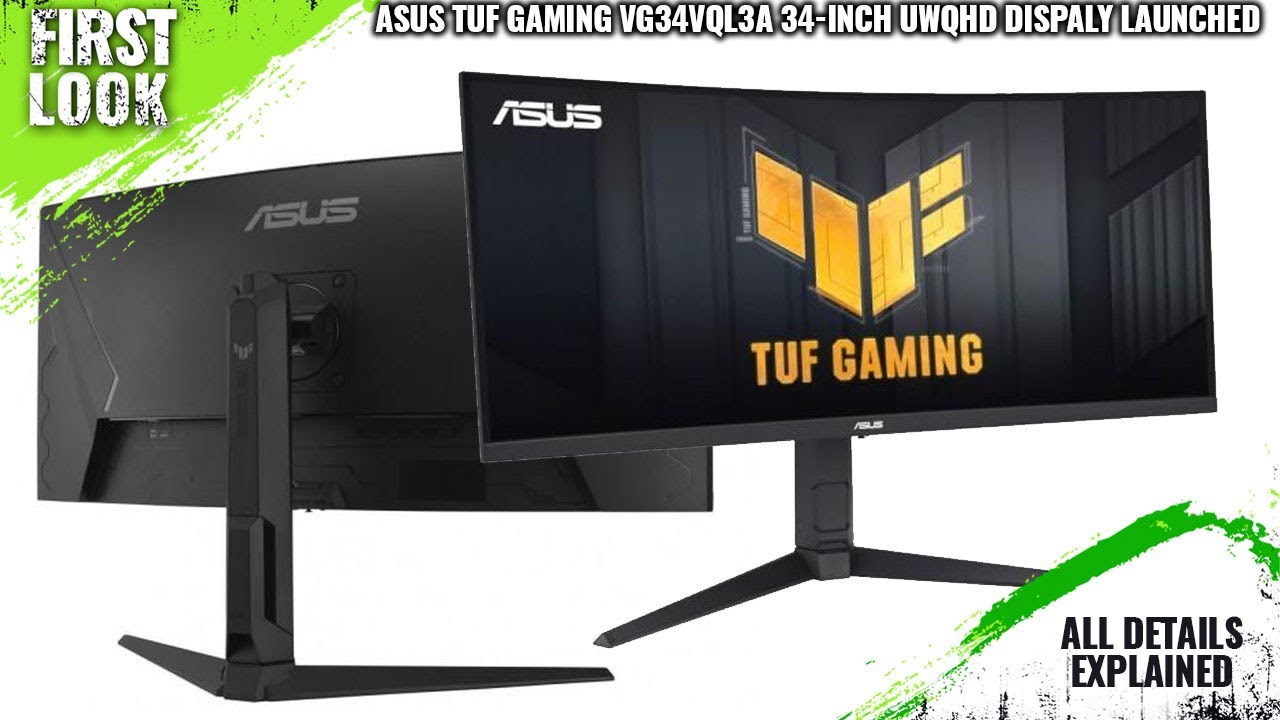 ASUS TUF Gaming VG34VQL3A 34-inch 180Hz UWQHD Monitor Launched ...