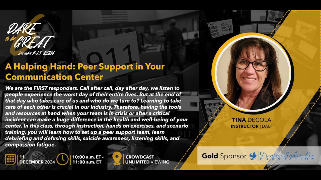 A Helping Hand: Peer Support in Your Communication Center - YouTube