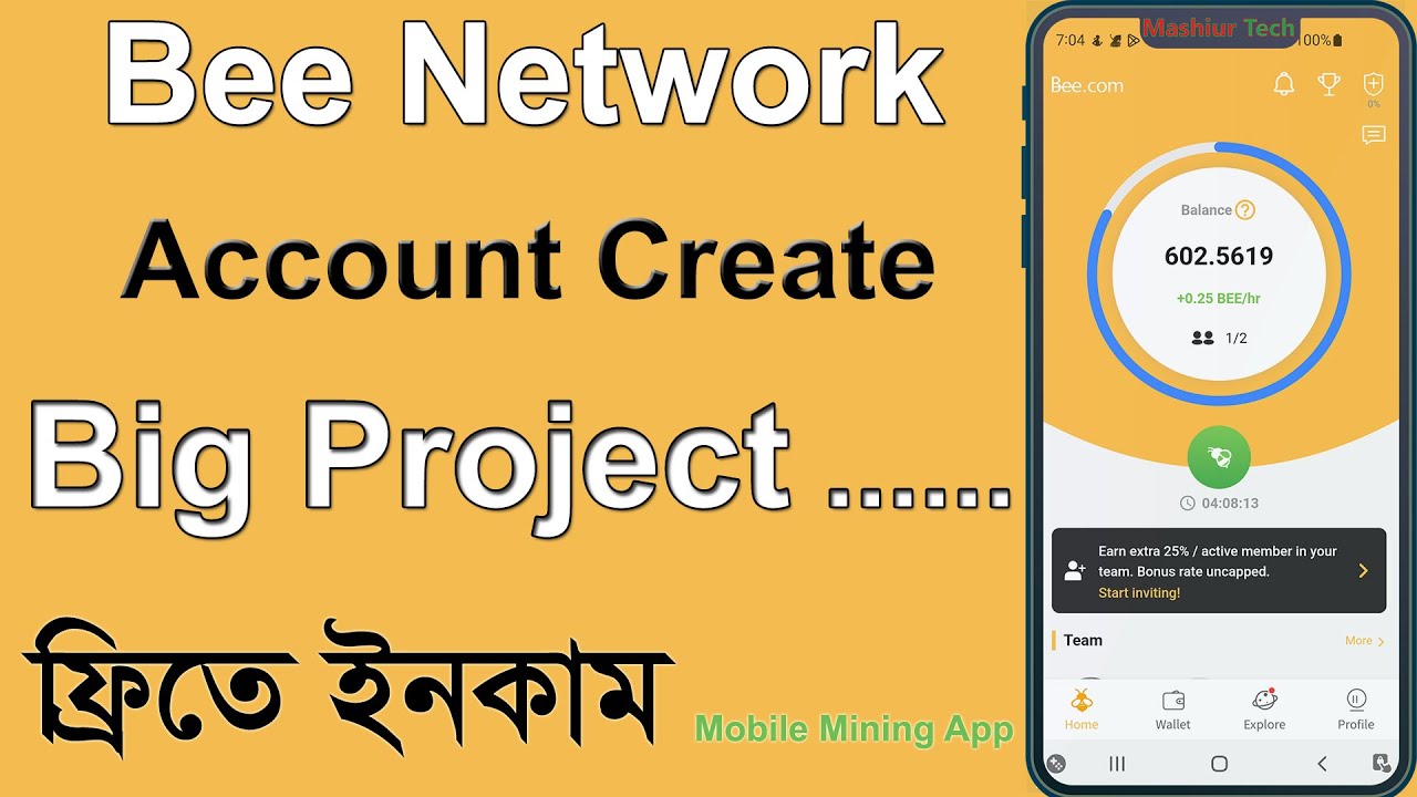 Bee Network Account Create | How to Create Bee Network Mining App ...