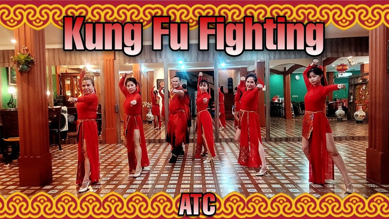 KUNG FU FIGHTING Line Dance by 💃 ATC Line Dancer - YouTube