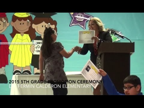 5th Grade Promotion Ceremony 2015 Dr. Calderon Elementary - YouTube