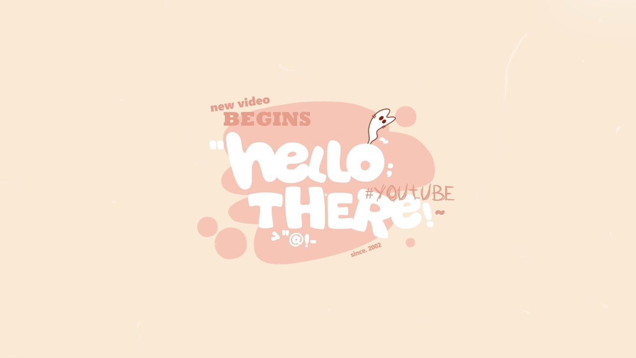 cute aesthetic Intro & Outro templates (cat ghostie) | FREE FOR USE ...