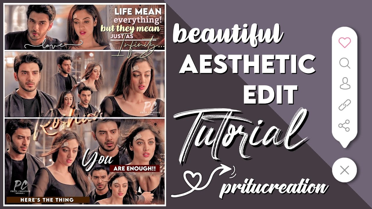aesthetic edit tutorial by @pritucreation6745 - YouTube