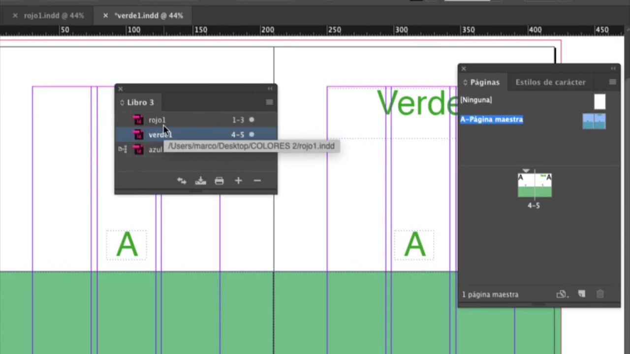 Gestión de libros en INDESIGN - YouTube