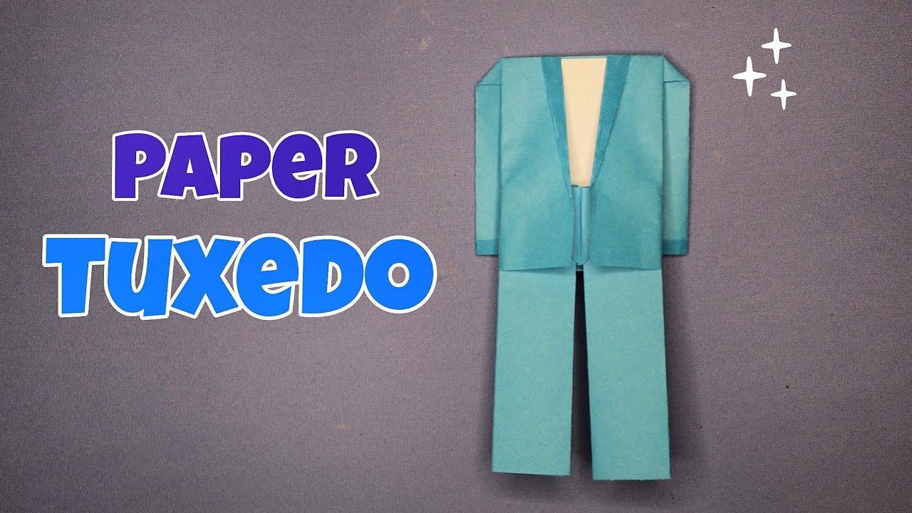 HOW TO MAKE A PAPER TUXEDO | FORMAL ATTIRE | PAPER TUXEDO - YouTube