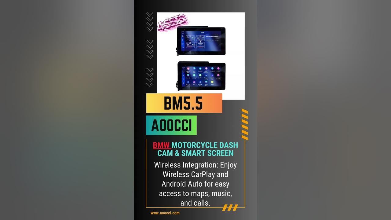 Aoocci BM5.5 BMW Motorcycle dash cam & Smart Screen | New device - YouTube