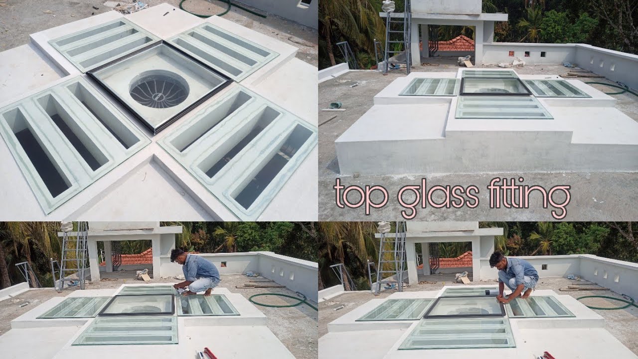 Glass fitting | House top pergola - YouTube