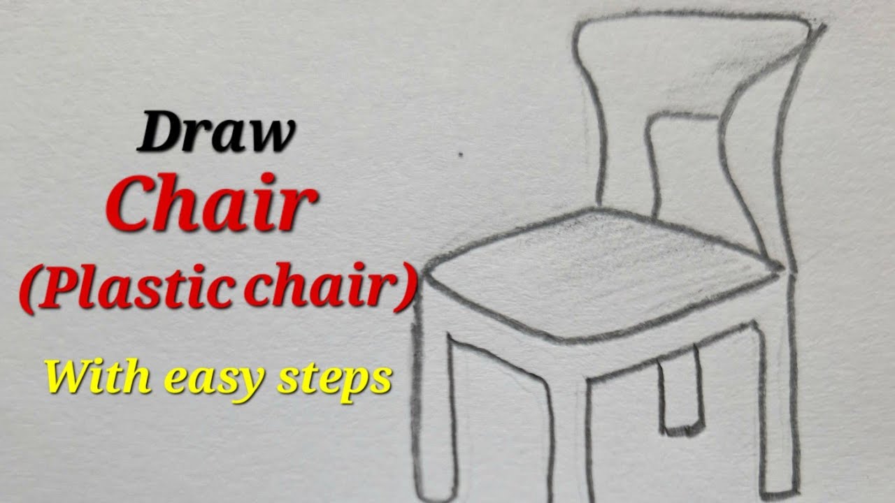 Chair drawing easy for kids, Draw plastic chair easy , How to draw ...