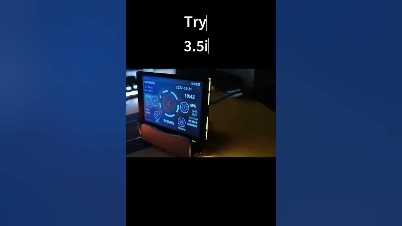 Link in bio! Real-Time CPU & GPU Monitoring with a 3.5-Inch Display Screen! - YouTube