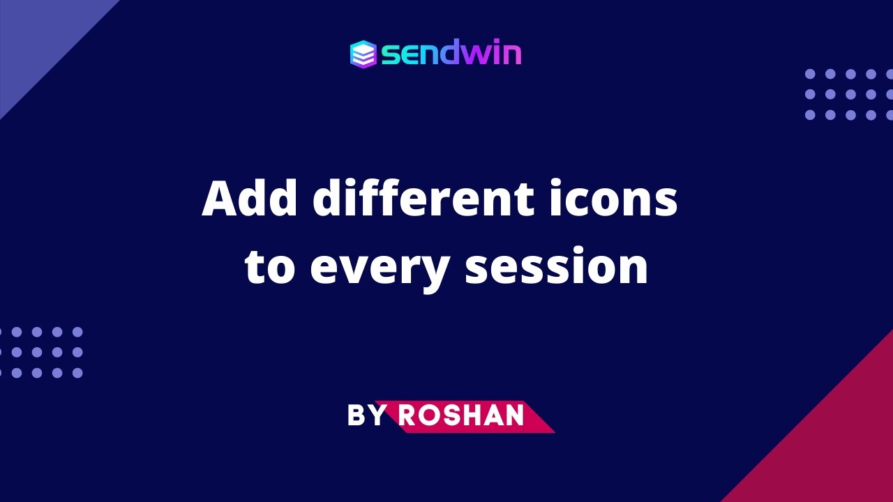 Add different icons to every session [Video Guide] - YouTube
