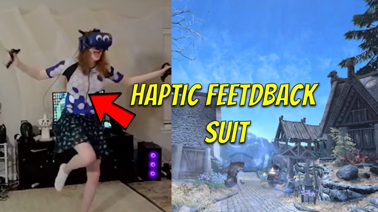 YOU can FEEL THINGS in VIDEO GAMES with HAPTIC SUITS - YouTube