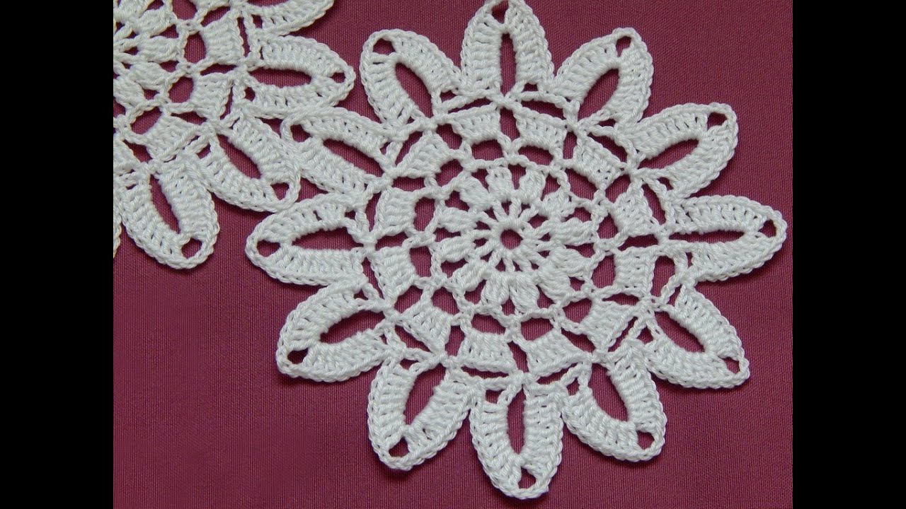 Сrochet Flower motif. Tutorial. Part 1. - YouTube