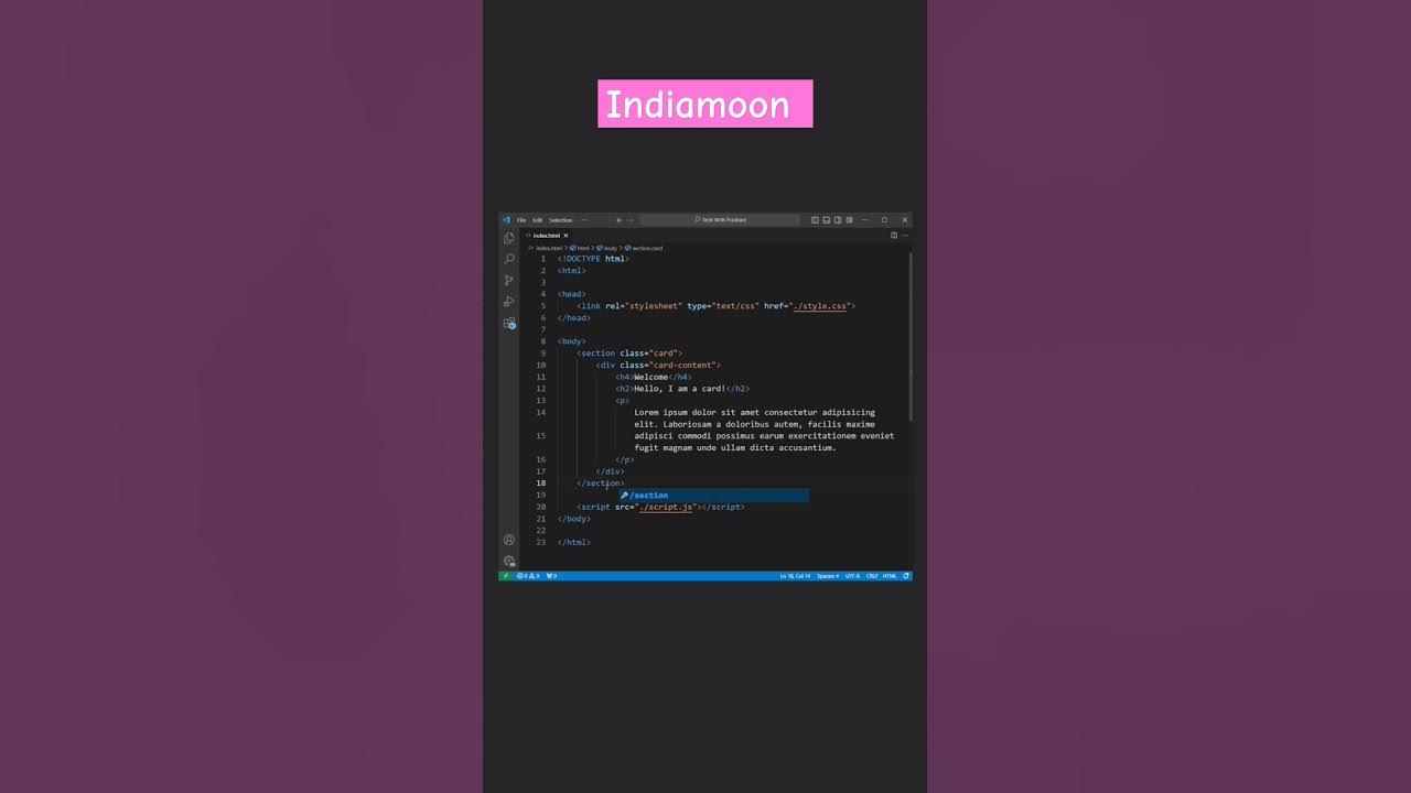 Opening And Closing Tag Tricks In Vs Code Vscode Coding Tutorial Webdesign Htmltags Html
