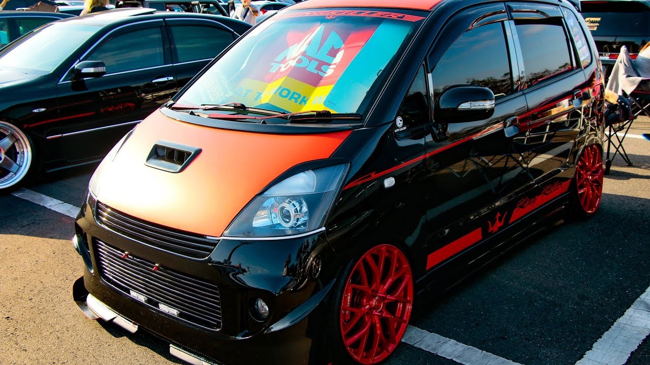 (4K)DAIHATSU MIRA modified ダイハツ ミラ カスタム - LOWFEST 2018 - YouTube