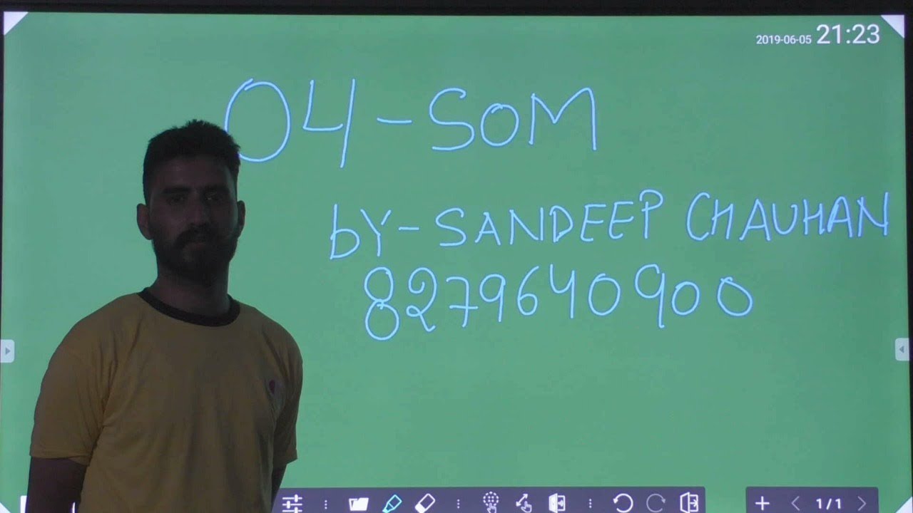 SOM lecure 4 by sandeep chauhan sir - YouTube