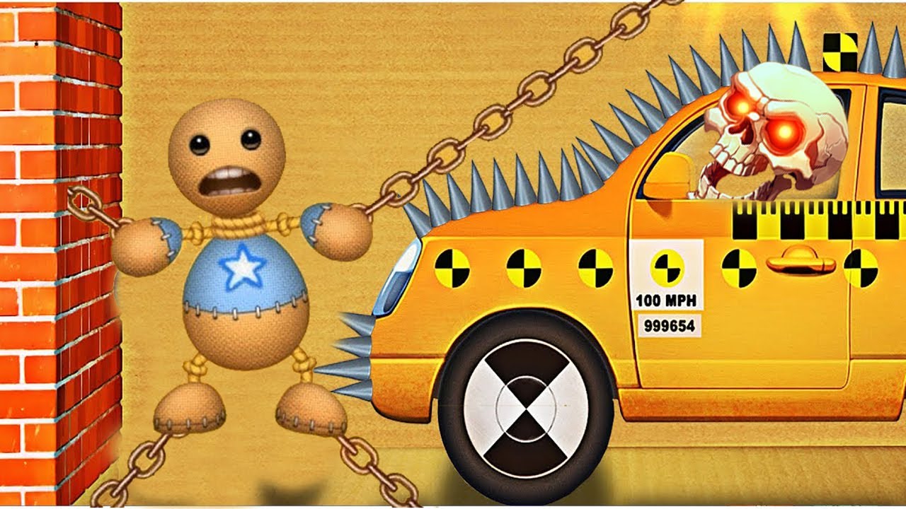Skull Running Taxi vs The Buddy | Kick The Buddy Gameplay Walkthrough ...