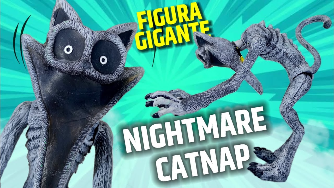 UNBOXING NIGHTMARE CATNAP FIGURA POPPY PLAYTIME JUGUETE SMILING ...